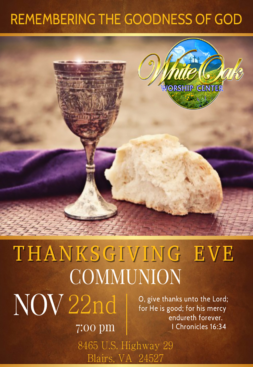Upcoming Events - White Oak Worship Center